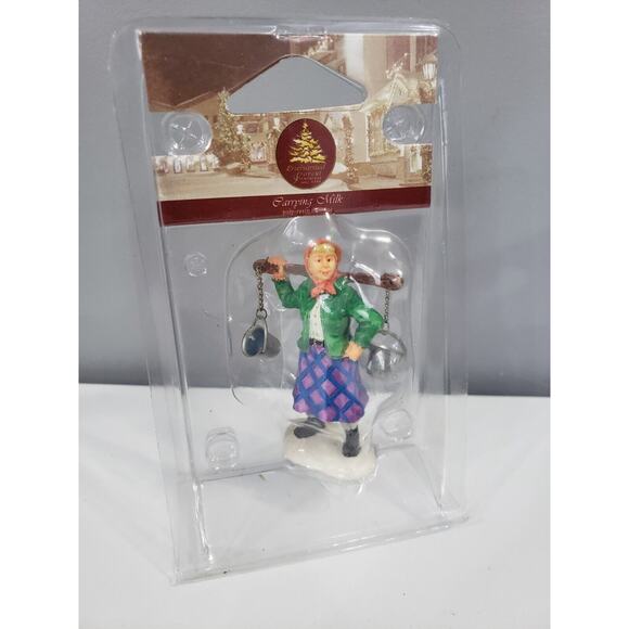 Lemax | Holiday | New Lemax Christmas Village Old Lady Carrying Milk ...